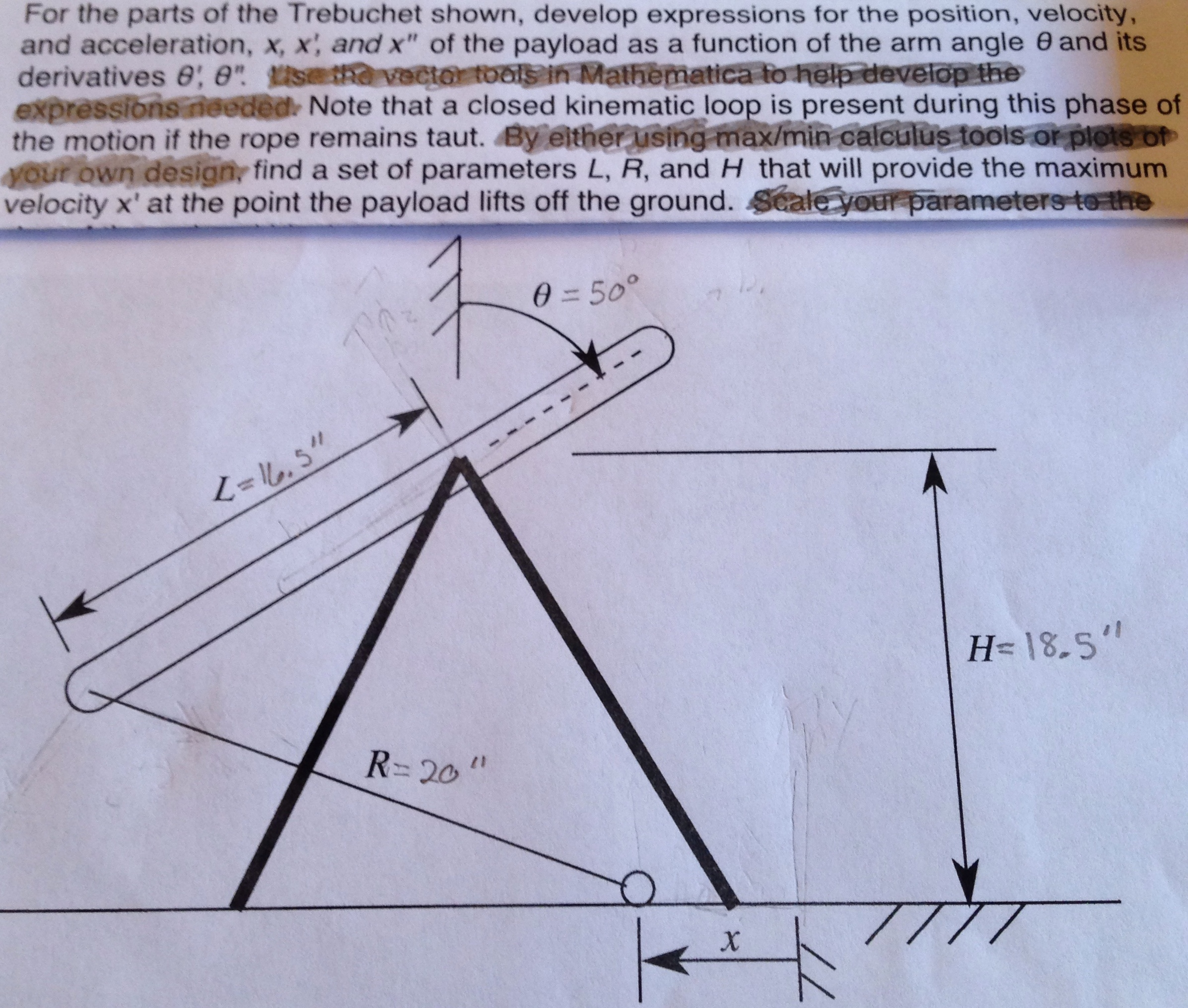 Parts Of A Trebuchet Diagram