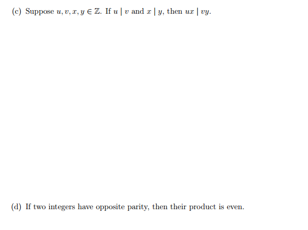 Solved DISCRETE MATH USE DIRECT PROOF FOR ALLPARTS TO GET | Chegg.com