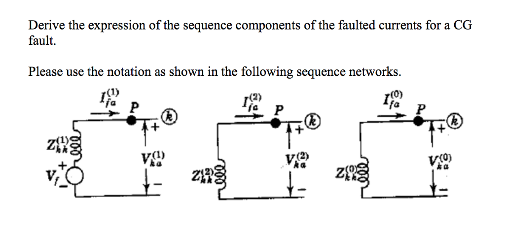 Solved Derive the expression of the sequence components of | Chegg.com