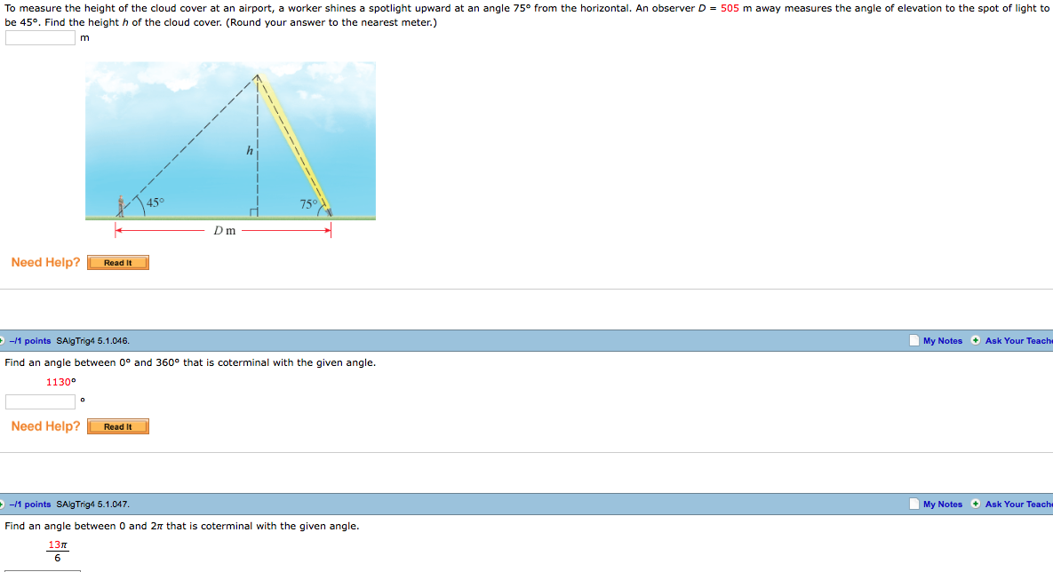 Solved Trig is very | Chegg.com