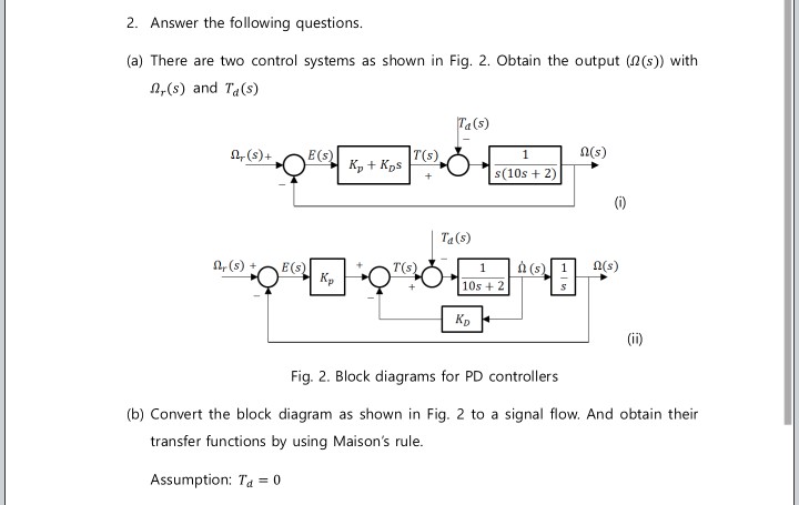 Solved 2. Answer the following questions. (a) There are two | Chegg.com