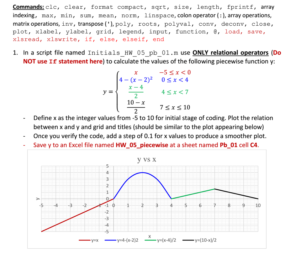 Solved 2. In 2 separate script files named Initials HW 05 | Chegg.com