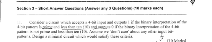Solved Consider a circuit which accepts a 4-bit input and | Chegg.com