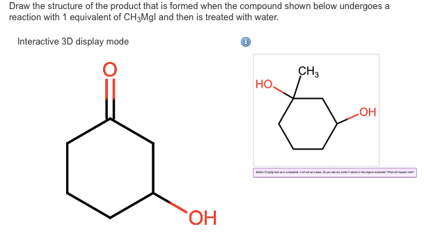 Solved The Question Is Draw The Structure Of The Product