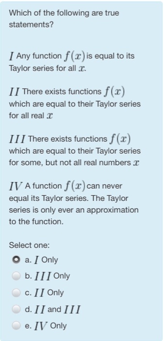 Solved Which of the following are true statements? I Any | Chegg.com