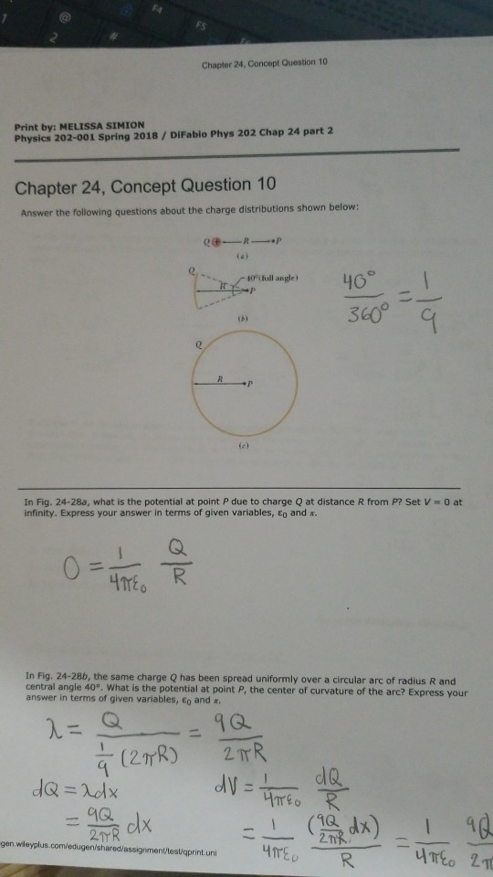 Solved Chapter 24, Concept Question 10 Print by: MELISSA | Chegg.com