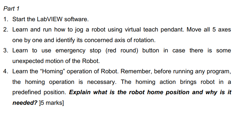 Solved Part 1 1. Start the LabVIEW software. 2. Learn and | Chegg.com