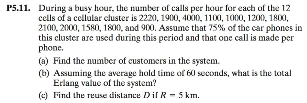Solved P5.11. During a busy hour, the number of calls per | Chegg.com