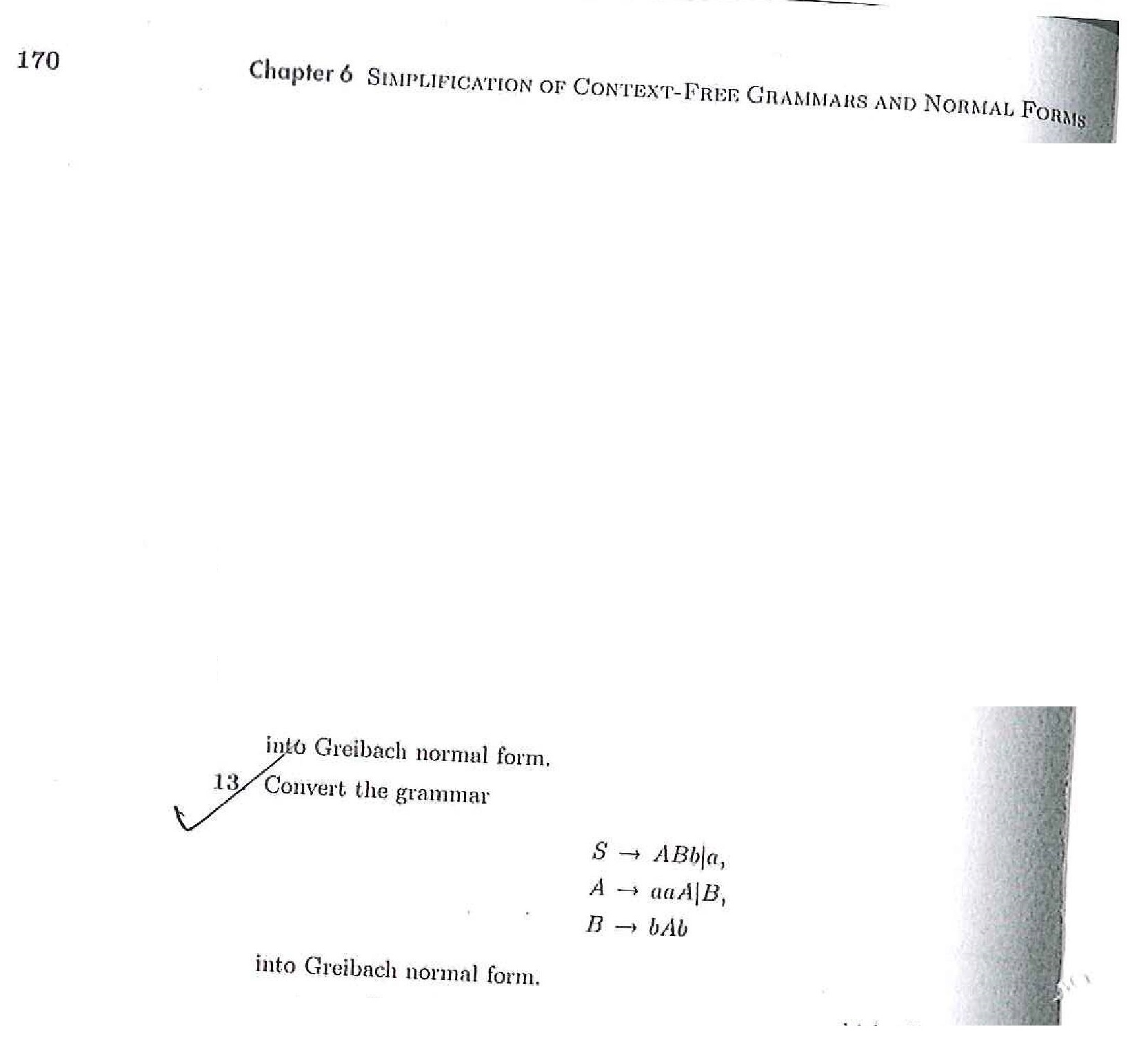 Solved 170 Chapter 6 SIMPLIEICATION OF CONTEXT-FREE GRAMMARS | Chegg.com