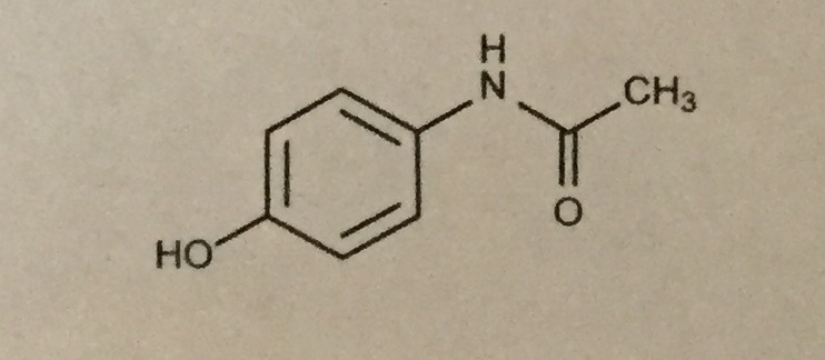 Solved This is the structure of acetaminophen in skeletal | Chegg.com