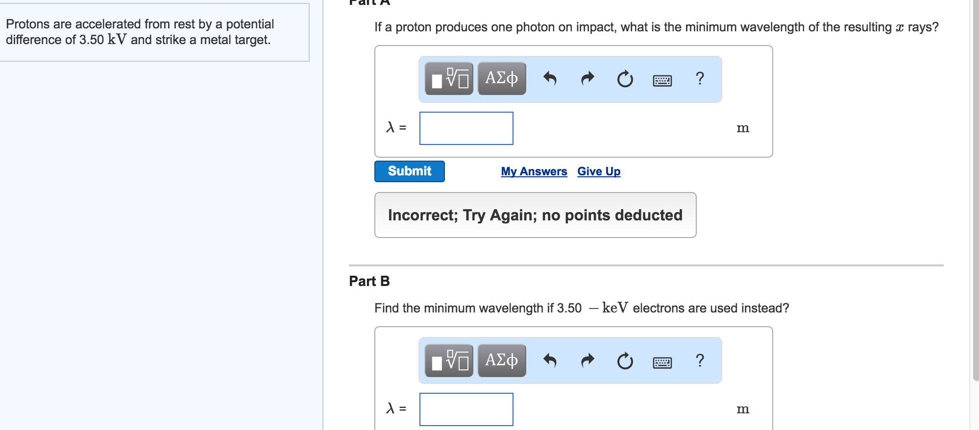 Solved Protons are accelerated from rest by a potential | Chegg.com