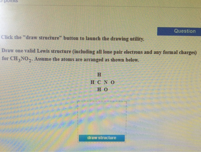 Solved Draw one valid Lewis structure (including all lone | Chegg.com