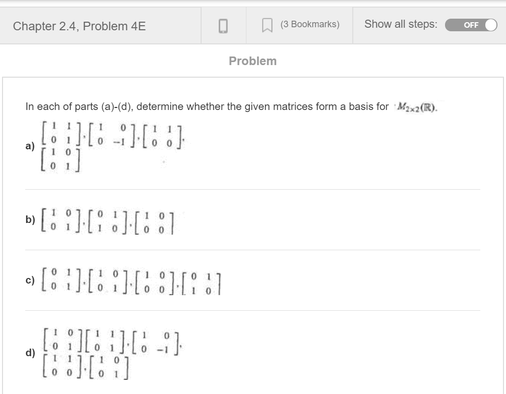 Solved Chapter 2.4, Problem 4E (3 Bookmarks) Show all steps | Chegg.com