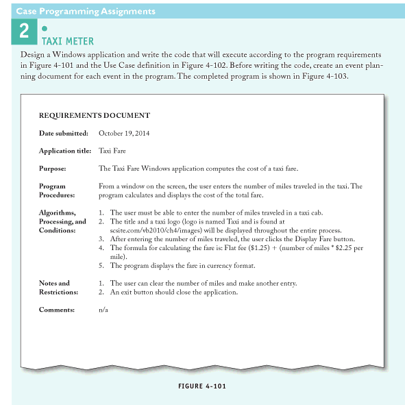 Solved Case Programming Assignments Taxi Meter Design A 0310