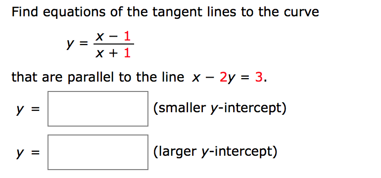 Solved Find equations of the tangent lines to the curve y=x | Chegg.com