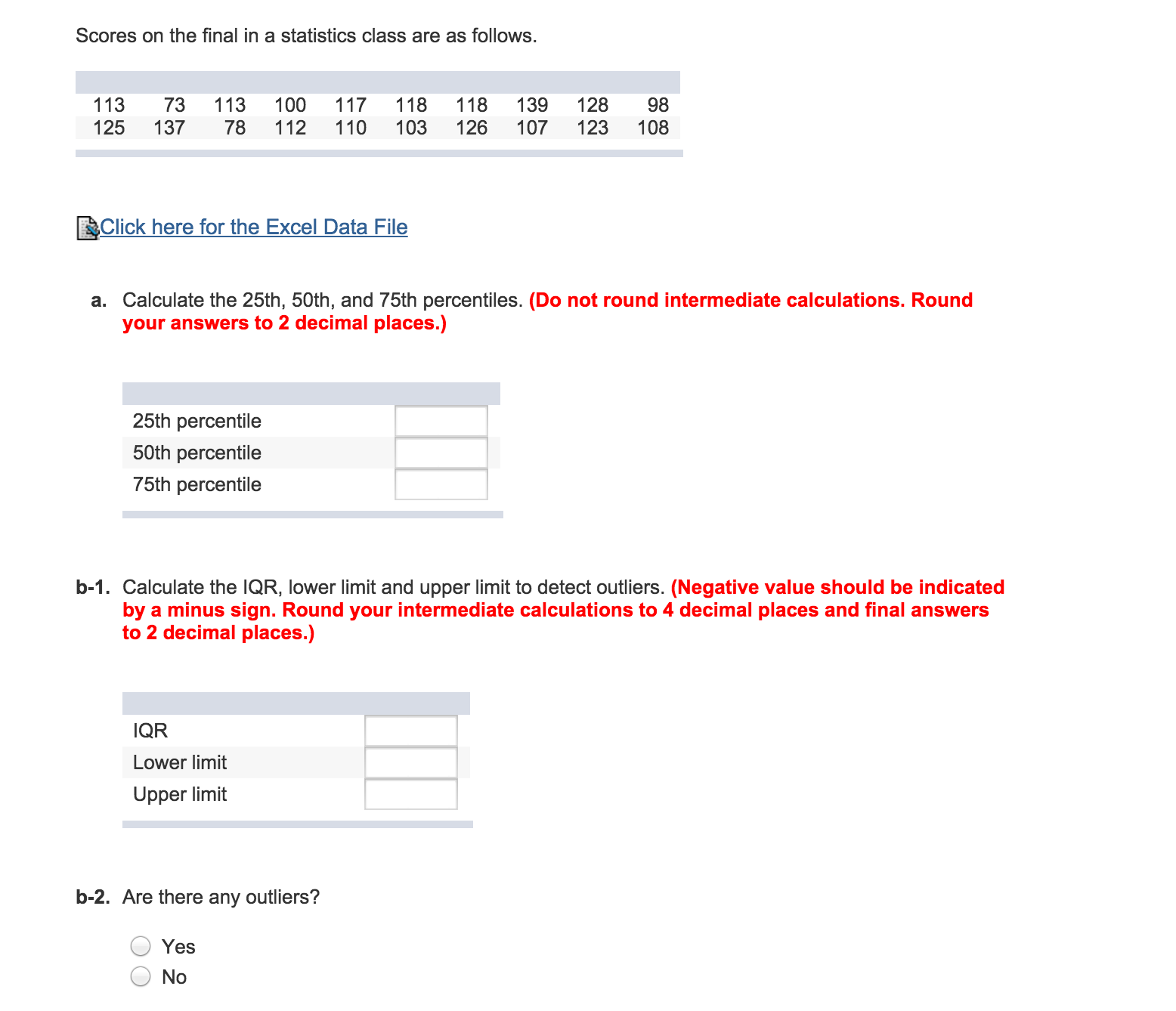 Solved Scores on the final in a statistics class are as | Chegg.com