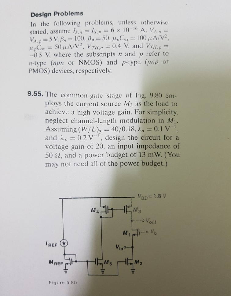 Solved Design Problems In the following problems, unless | Chegg.com