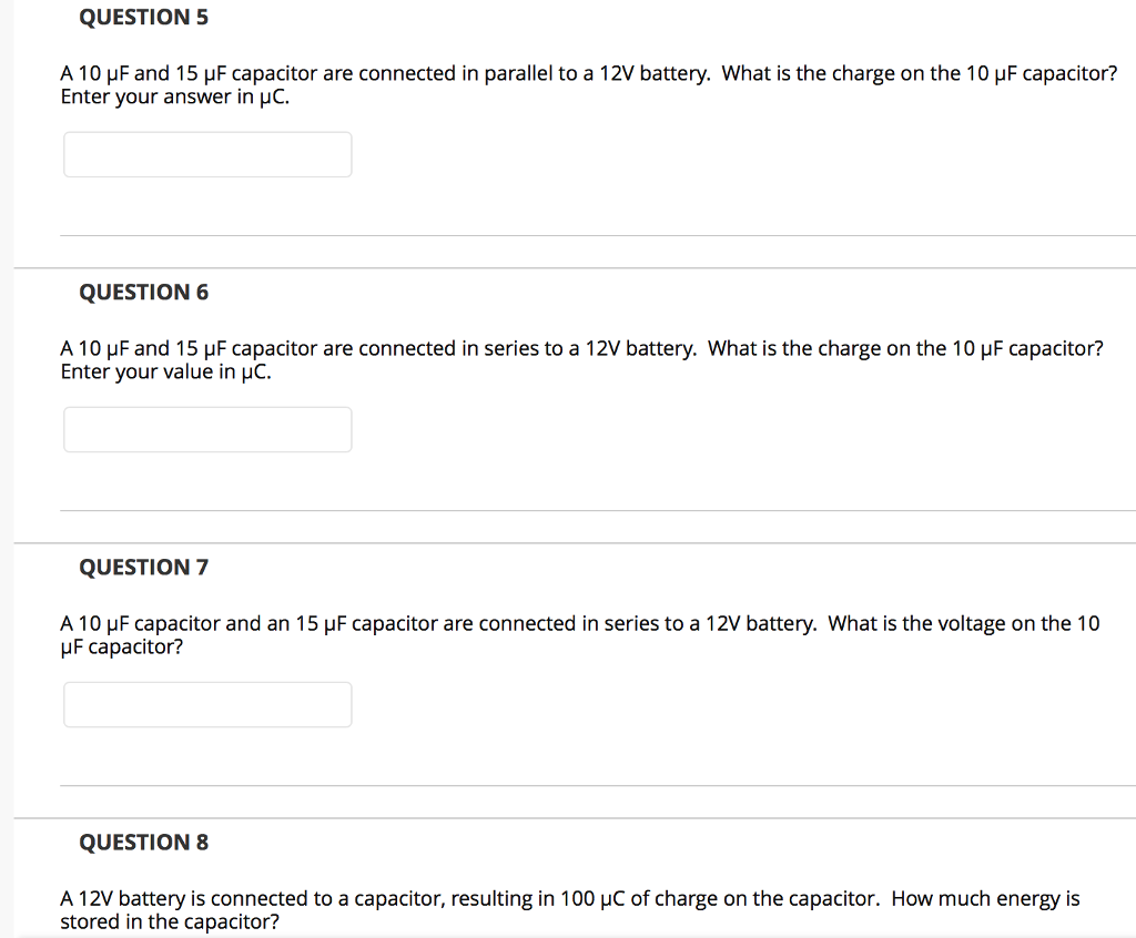 Solved Question 1 An Air Filled Capacitor Consists Of Two