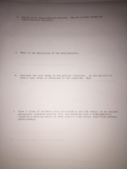 Solved Define viral superinfection barrier. Why do viruses | Chegg.com