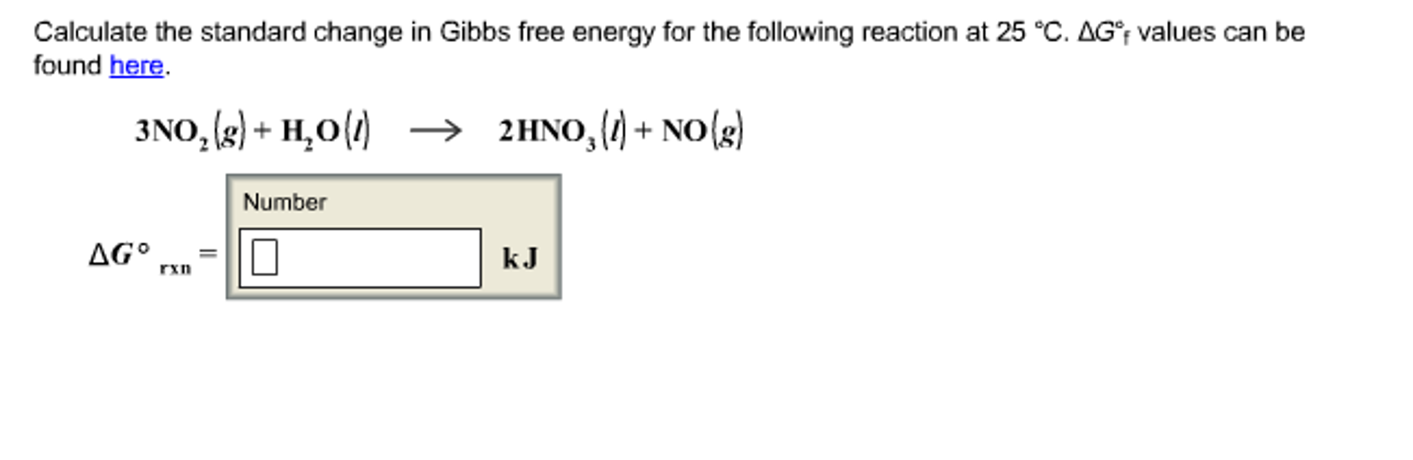 Solved Calculate the standard change in Gibbs free energy | Chegg.com