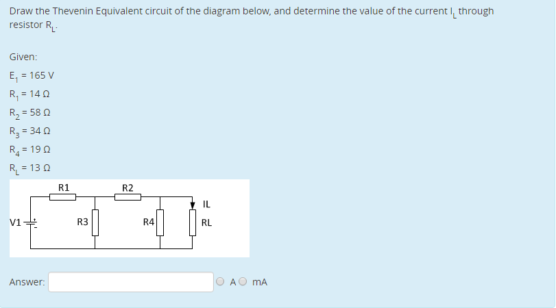 Solved Draw the Thevenin Equivalent circuit of the diagram | Chegg.com