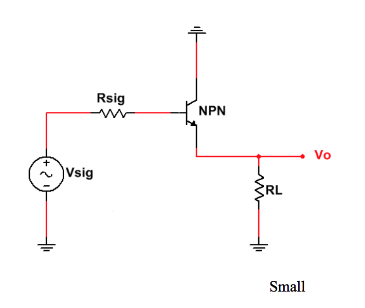 Solved In the small signal amplifier circuit below with a β | Chegg.com