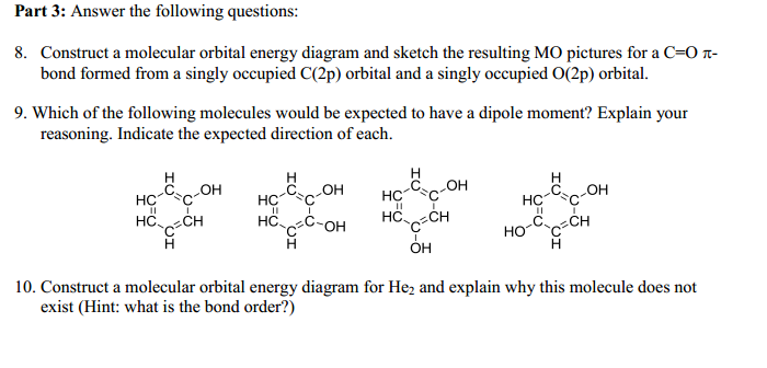 Solved Part 3: Answer the following questions: 8. Construct | Chegg.com