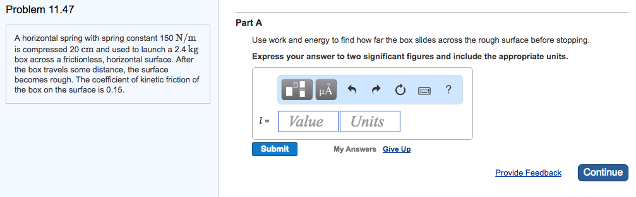 Solved A horizontal spring with spring constant 150 N/m is | Chegg.com