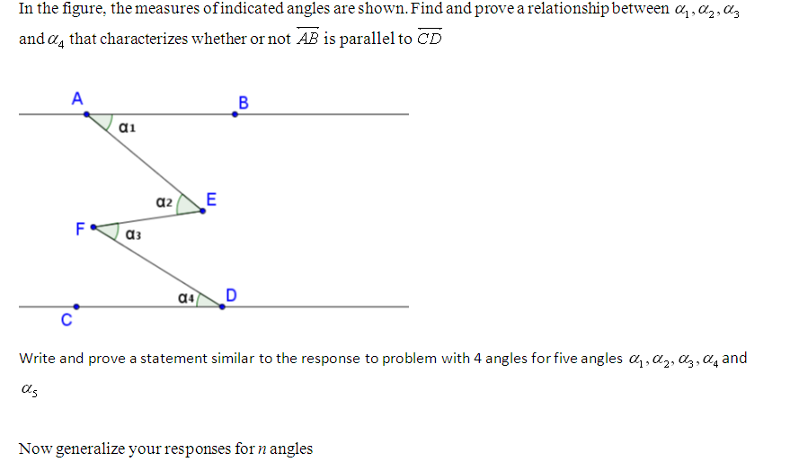 Solved In the figure, the measures of indicated angles are | Chegg.com