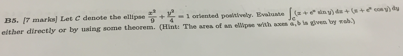 Solved Let C denote the ellipse x^2/9 + y^2/4 = 1 oriented | Chegg.com