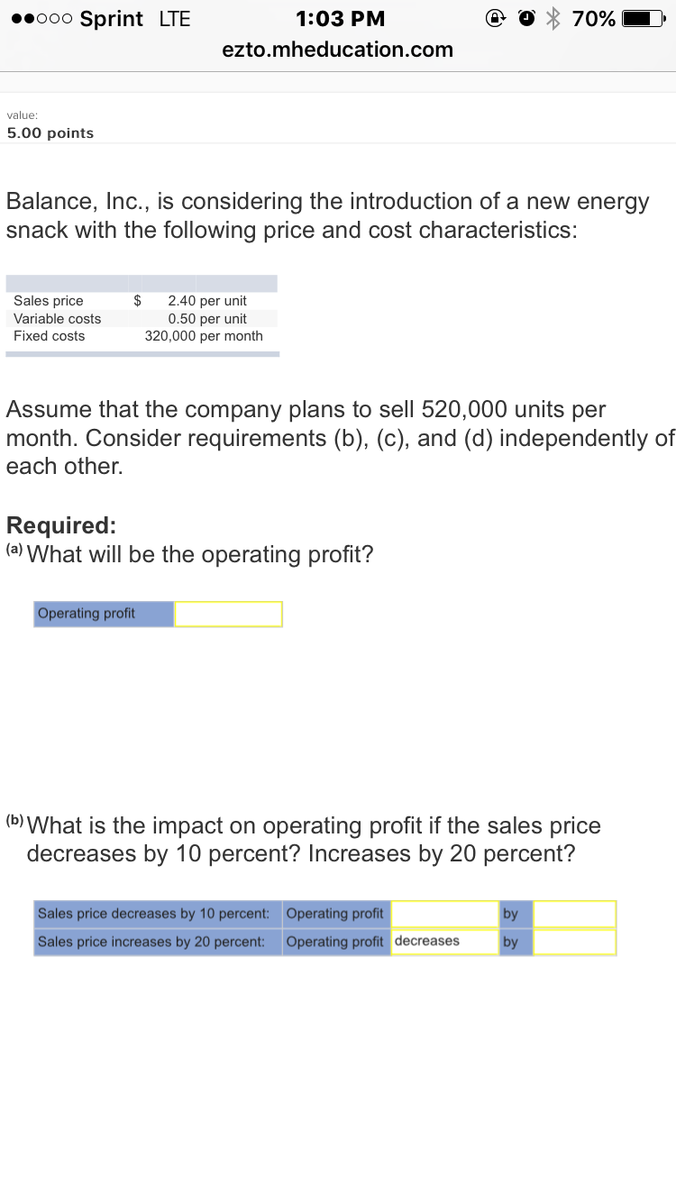 Solved Balance, Inc., is considering the introduction of a | Chegg.com