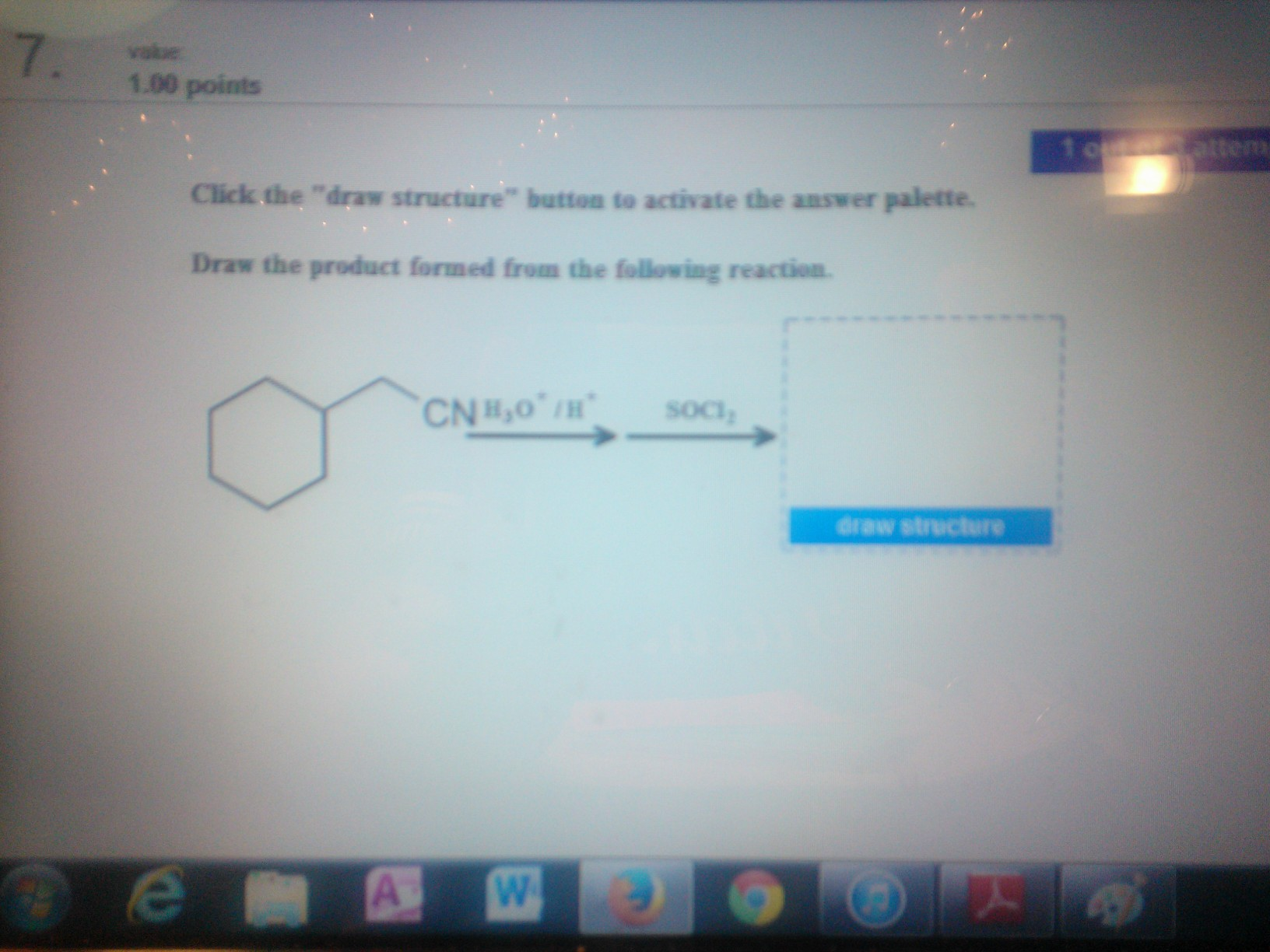 Solved Click the "draw structure" button on activate the | Chegg.com