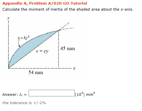 Solved Appendix A, Problem A/020 GO Tutorial Calculate the | Chegg.com