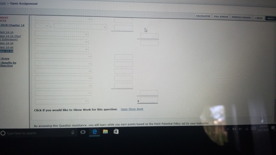 Solved CALCULATOR FULL SCREEN PRINTER VERSION «BACK NEXT | Chegg.com