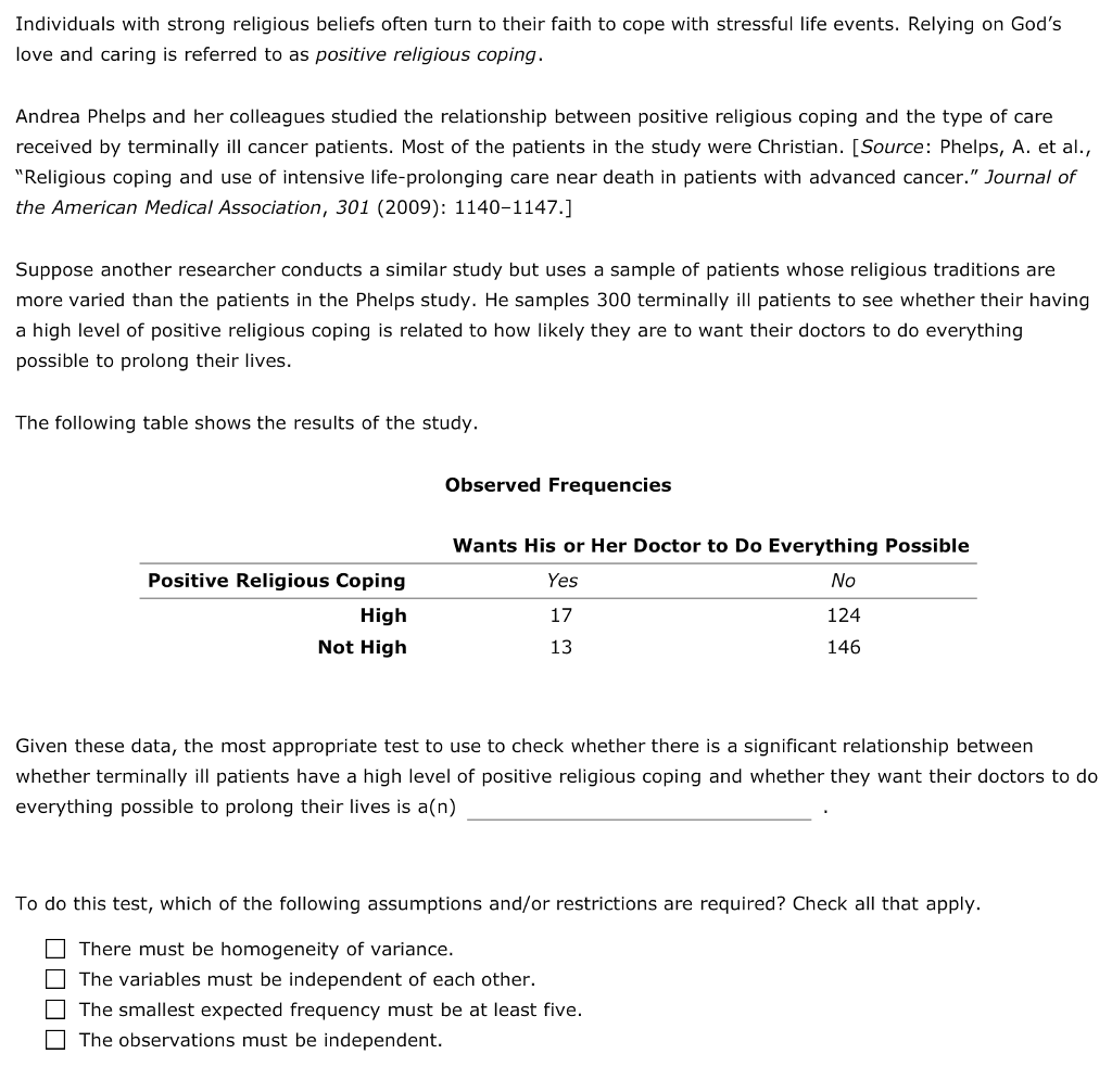 Solved Individuals with strong religious beliefs often turn | Chegg.com