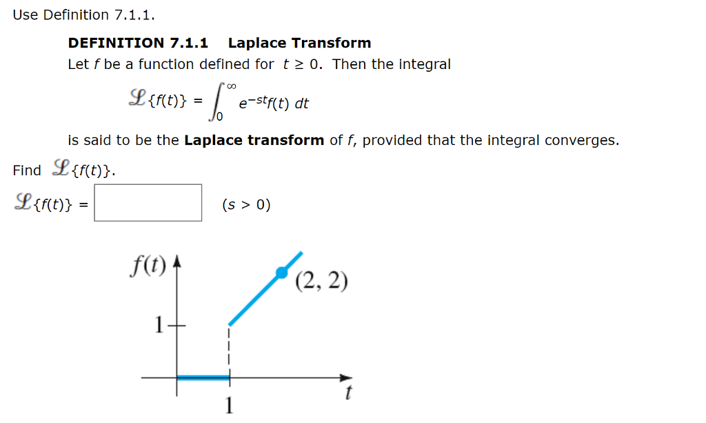 Solved Let f be a function defined for t | Chegg.com Solved Let f be a function defined for t | Chegg.com