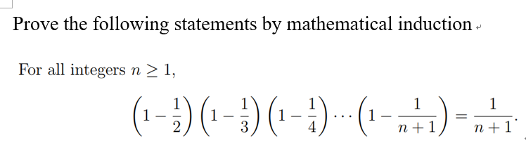 Solved Prove the following statements by mathematical | Chegg.com Solved Prove the following statements by mathematical | Chegg.com