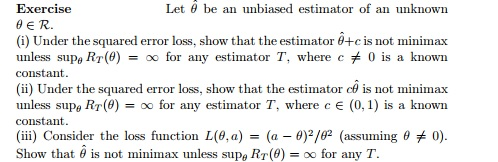 Solved Exercise Let θ be an unbiased estimator of an unknown | Chegg.com