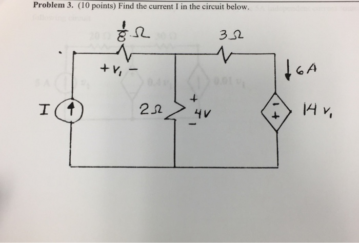Solved Find the current I in the circuit below. | Chegg.com