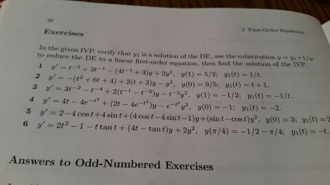 Solved In the given IVP, verify that y_1 is a solution of | Chegg.com