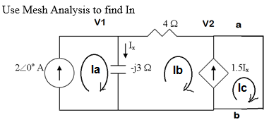 Solved What are the mesh equations for Ia, Ib, and Ic? use | Chegg.com