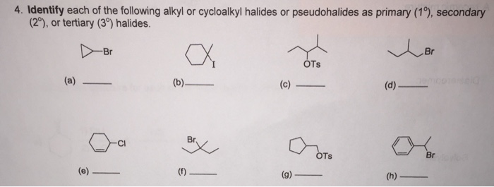 Solved Identify each of the following alkyl or cycloalkyl | Chegg.com