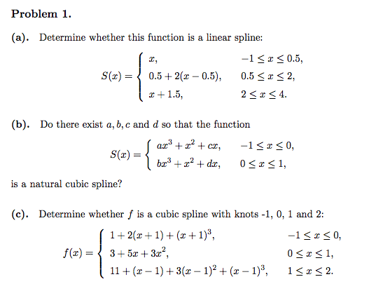 Solved (a). Determine whether this function is a linear | Chegg.com