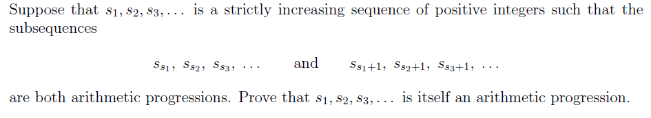 Solved Suppose that sı, s2, s3, subsequences is a strictly | Chegg.com