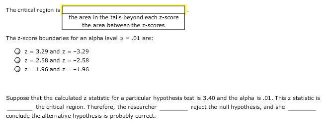 Solved 5. Alpha level and the critical region Aa Aa The | Chegg.com