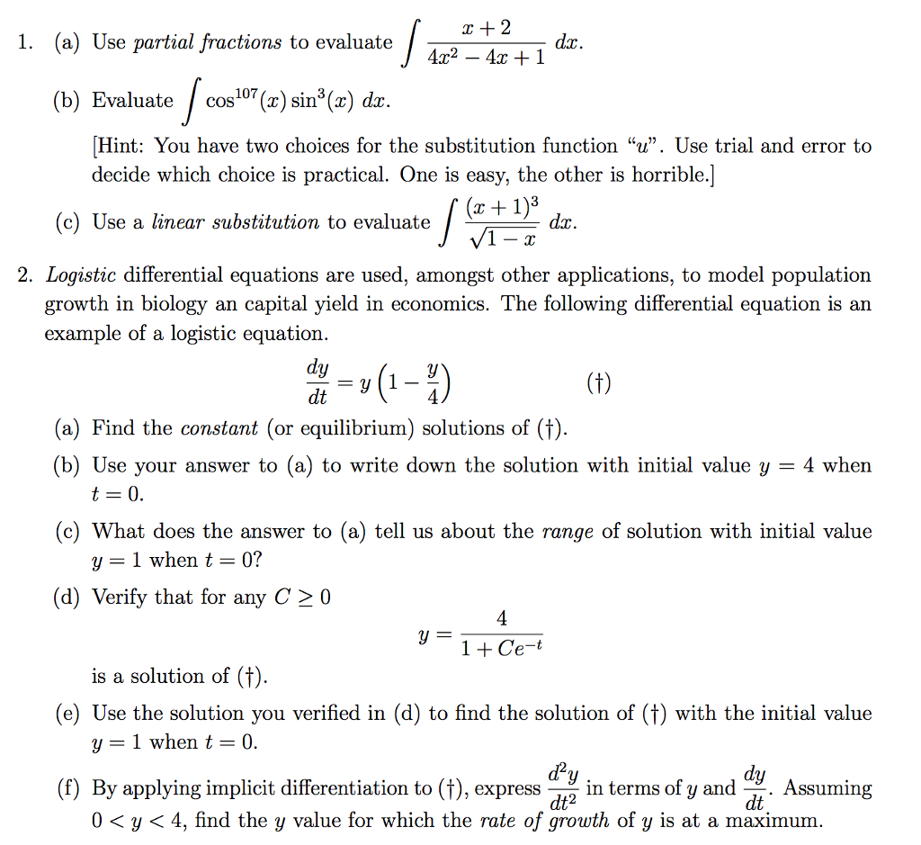 Solved Use partial fractions to evaluate integral x + 2/4x^2 | Chegg.com