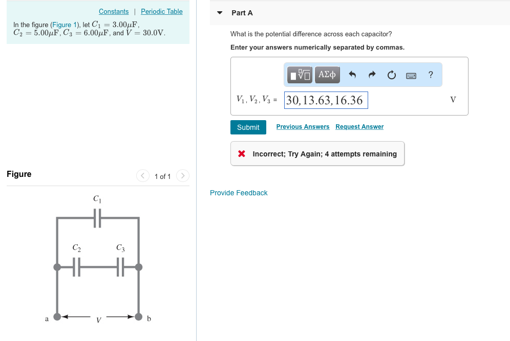 Solved Constants | Periodic Table Part A In the figure | Chegg.com