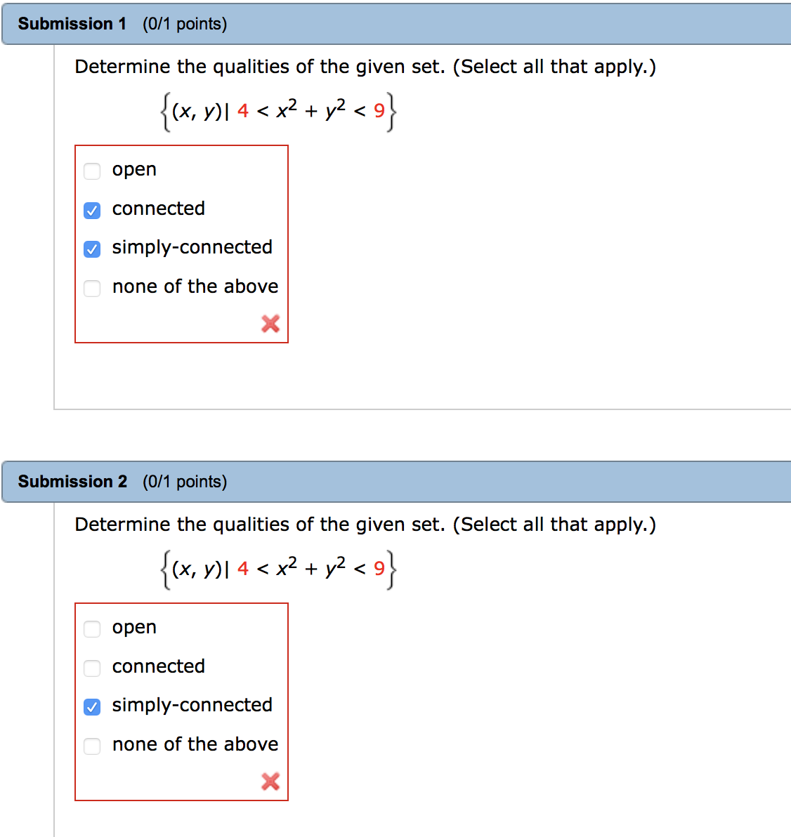 Solved Determine The Qualities Of The Given Set Select All