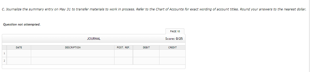 Solved An incomplete subsidiary ledger of materials | Chegg.com
