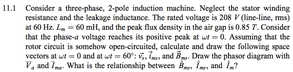 Solved Consider a three-phase, 2-pole induction machine. | Chegg.com